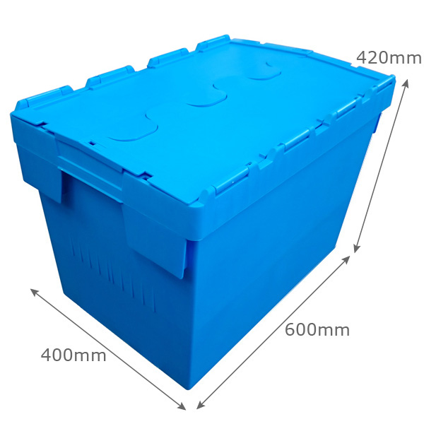 PLAS80ALC Large Attached Lid Container - 80 Litres (600 x 400 x 420mm ...