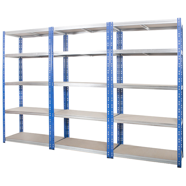 Kwikrack Rivet Racking Shelving Bay (2000h x 1500w x 450d mm) with 5 ...