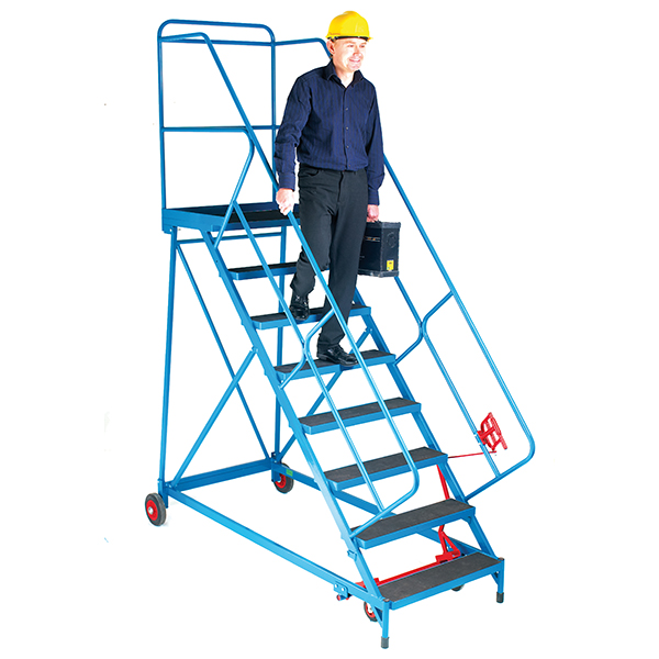 Fort Wide Tread Trojan Mobile Steps with 48º angle Easy Slope with ...