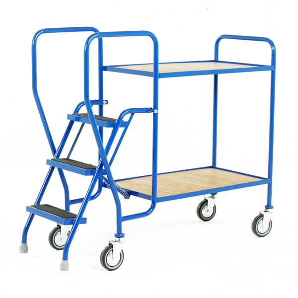 Medium Duty Step Tray Trolleys With 3 Steps (Load Capacity 125 kg ...