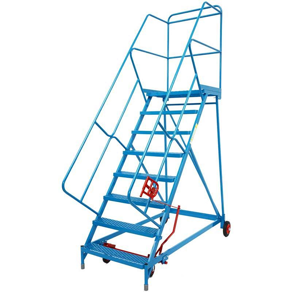 Fort Wide Tread Trojan Mobile Steps with 54º angle Standard Slope with ...