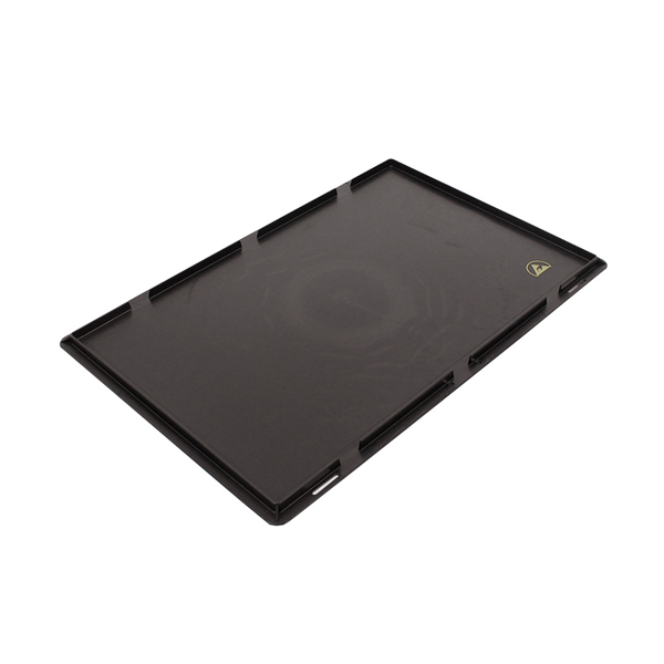 Walther Drop-on Conductive Container Lid With ESD Logo in Black (600 x ...