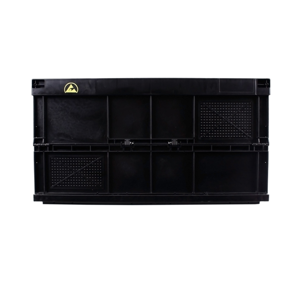 WALTHER Conductive Folding Container with ESD Logo in Black (600 x 400 ...