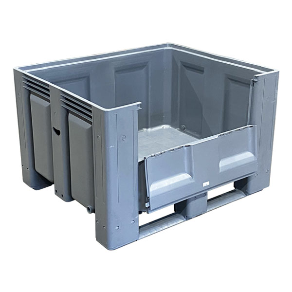 Large Plastic Pallet Box with Drop Door (1200 x 1000 x 790mm) - 670 ...
