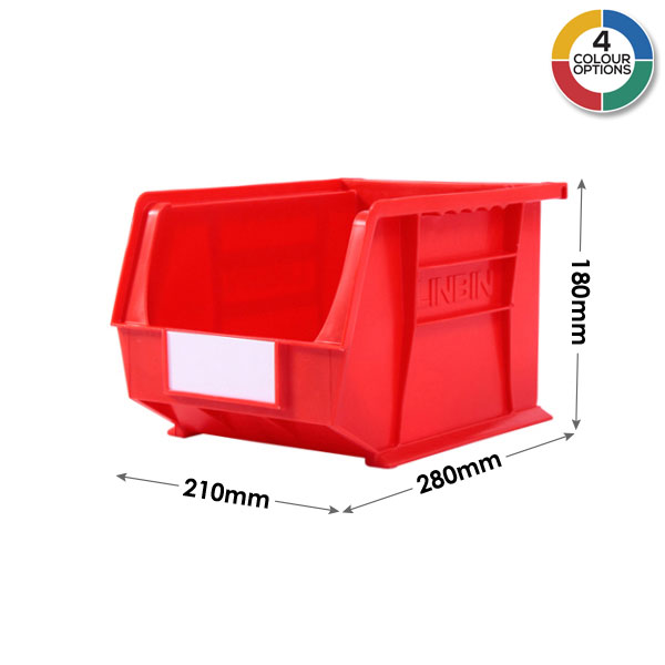 VPK6COL Linbin Size 6 (10 Pack) Coloured | Plastor