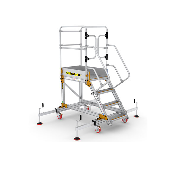 Extra Large Platform Safety Steps with Adjustable Stabilisers (Load ...