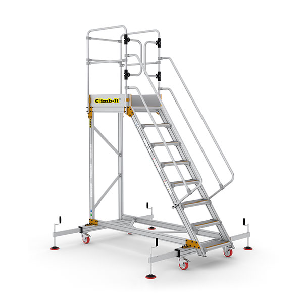 Extra Large Platform Safety Steps with Adjustable Stabilisers (Load ...