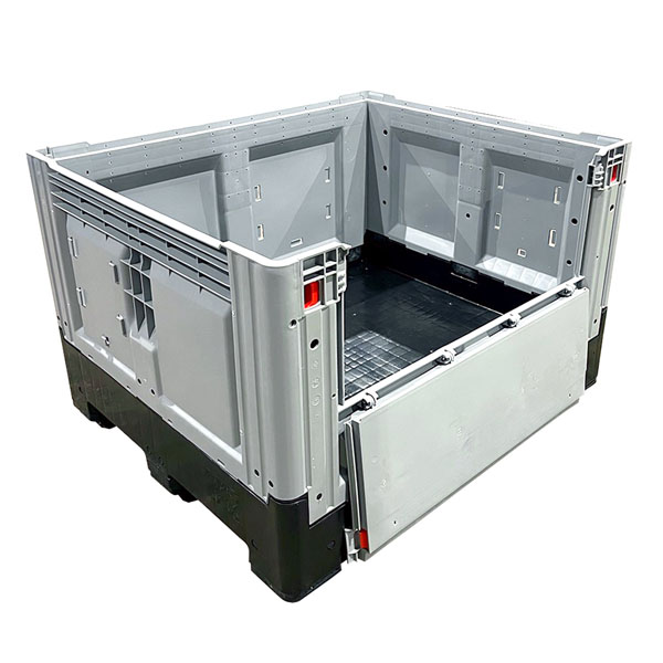 Large Strong Folding Pallet Boxes (1200 x 1000 x 800mm) with Drop Down ...